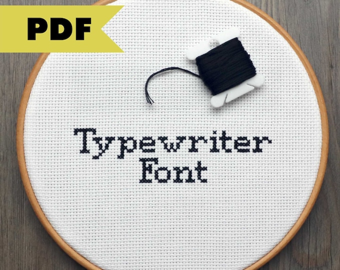 Meme Cross Stitch and Back Stitch Font - Includes Full Alphabet and ...