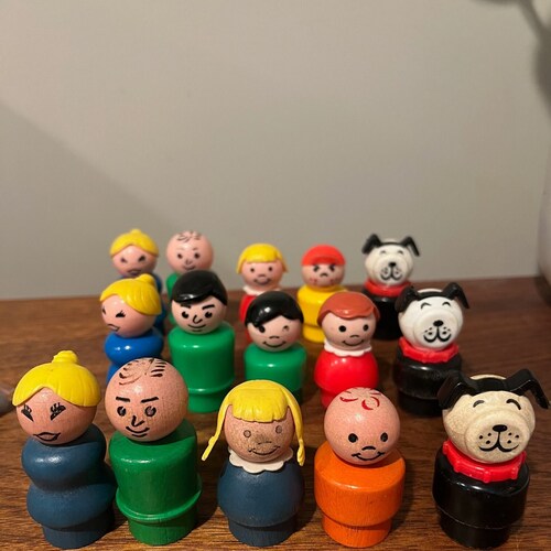 Vintage 1970s Fisher-price Little People Family Childrens - Etsy