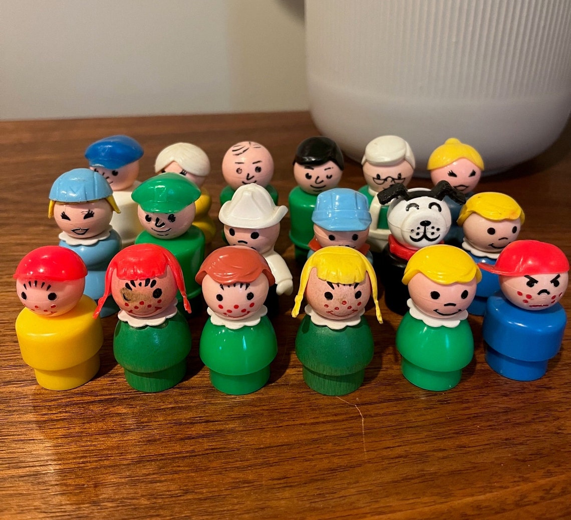 Vintage Fisher-price Little People Figures - Etsy