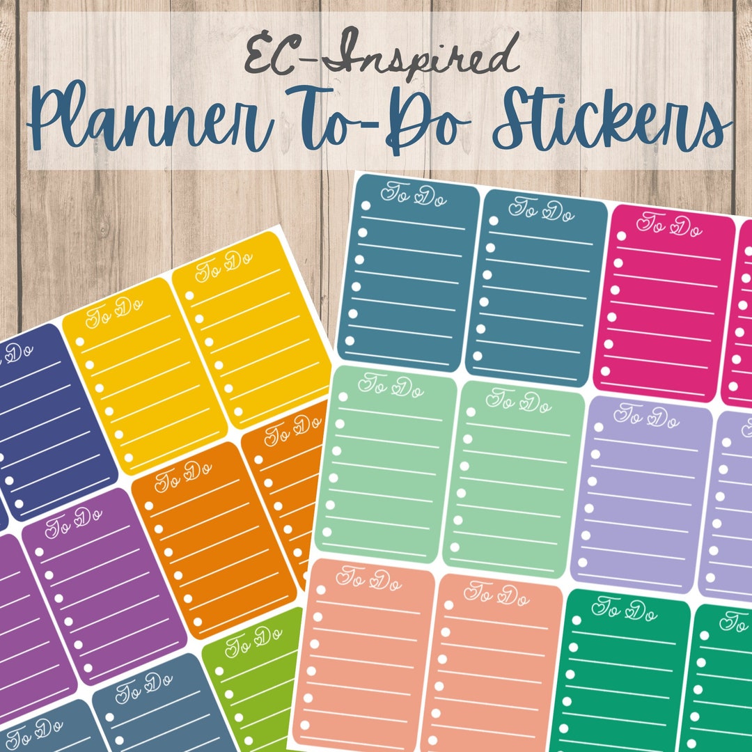 To Do Planner Stickers | Checklist Stickers for Planners and ...