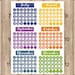 Date Dot Planner Stickers | Removable Mini Sticky Note Dot Stickers for ...