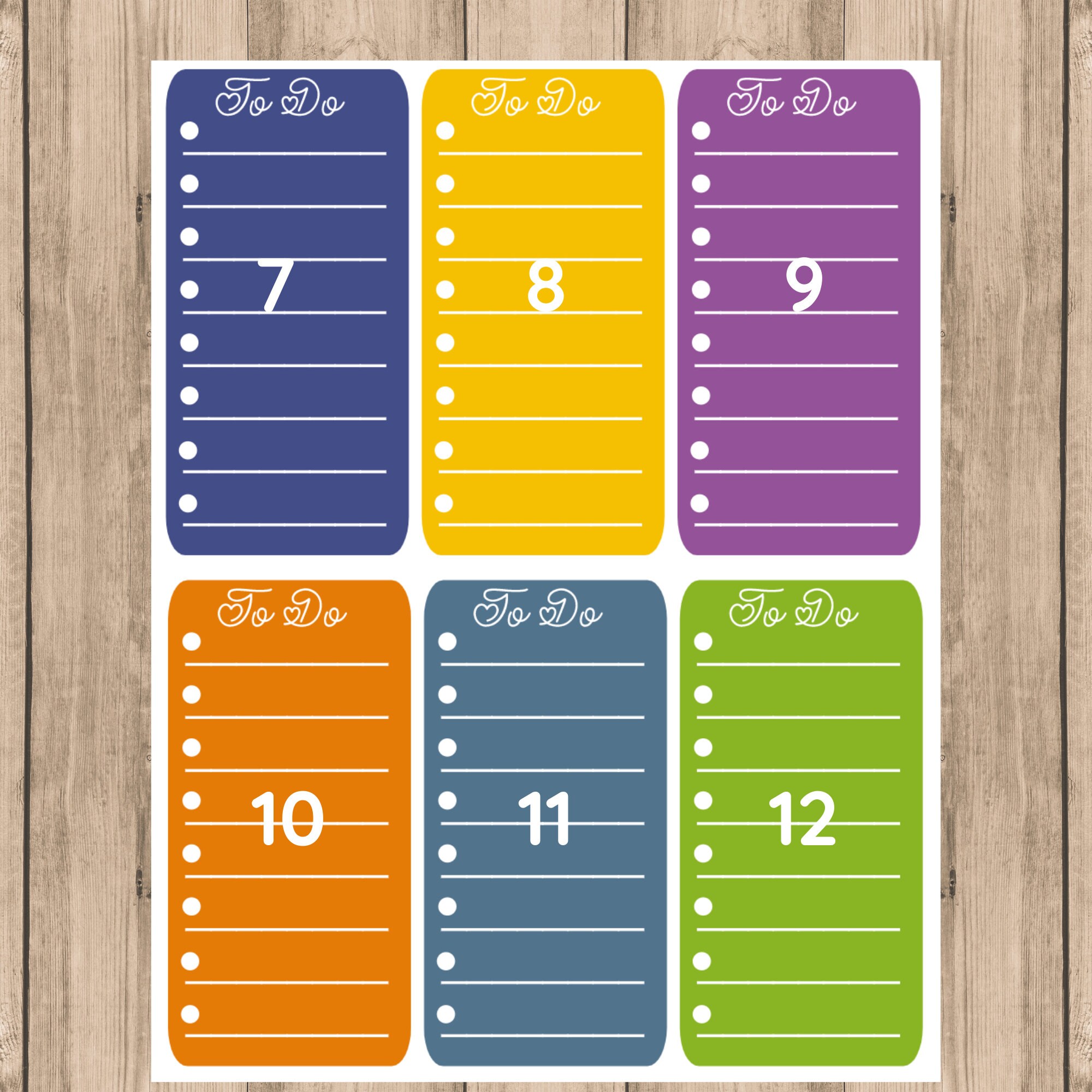 2x4 Inch to Do List Stickers | Planner Checklist Stickers ...