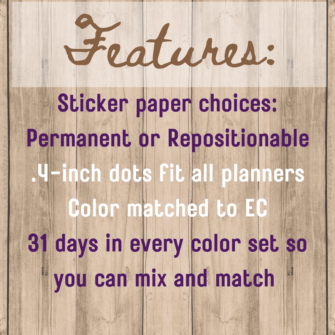 Date Dot Planner Stickers | Removable Mini Sticky Note Dot Stickers for ...