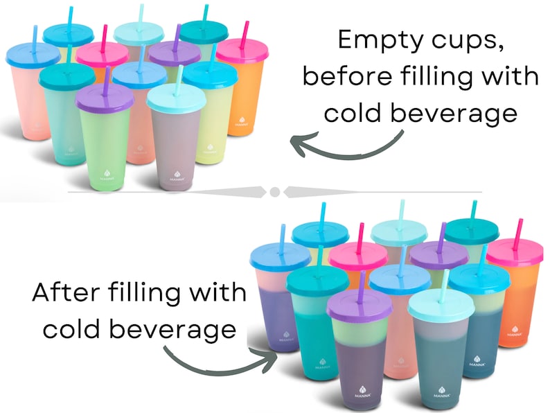 Personalized 24oz Color Changing Cold Cup Neon With White Font ...