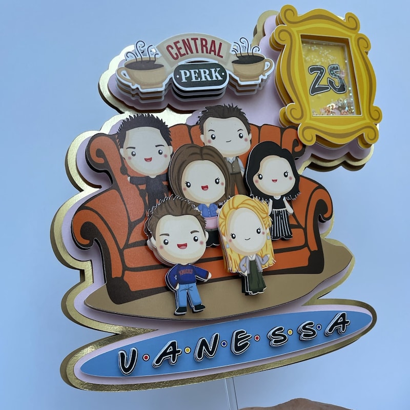 Friends Cake Topper - Etsy