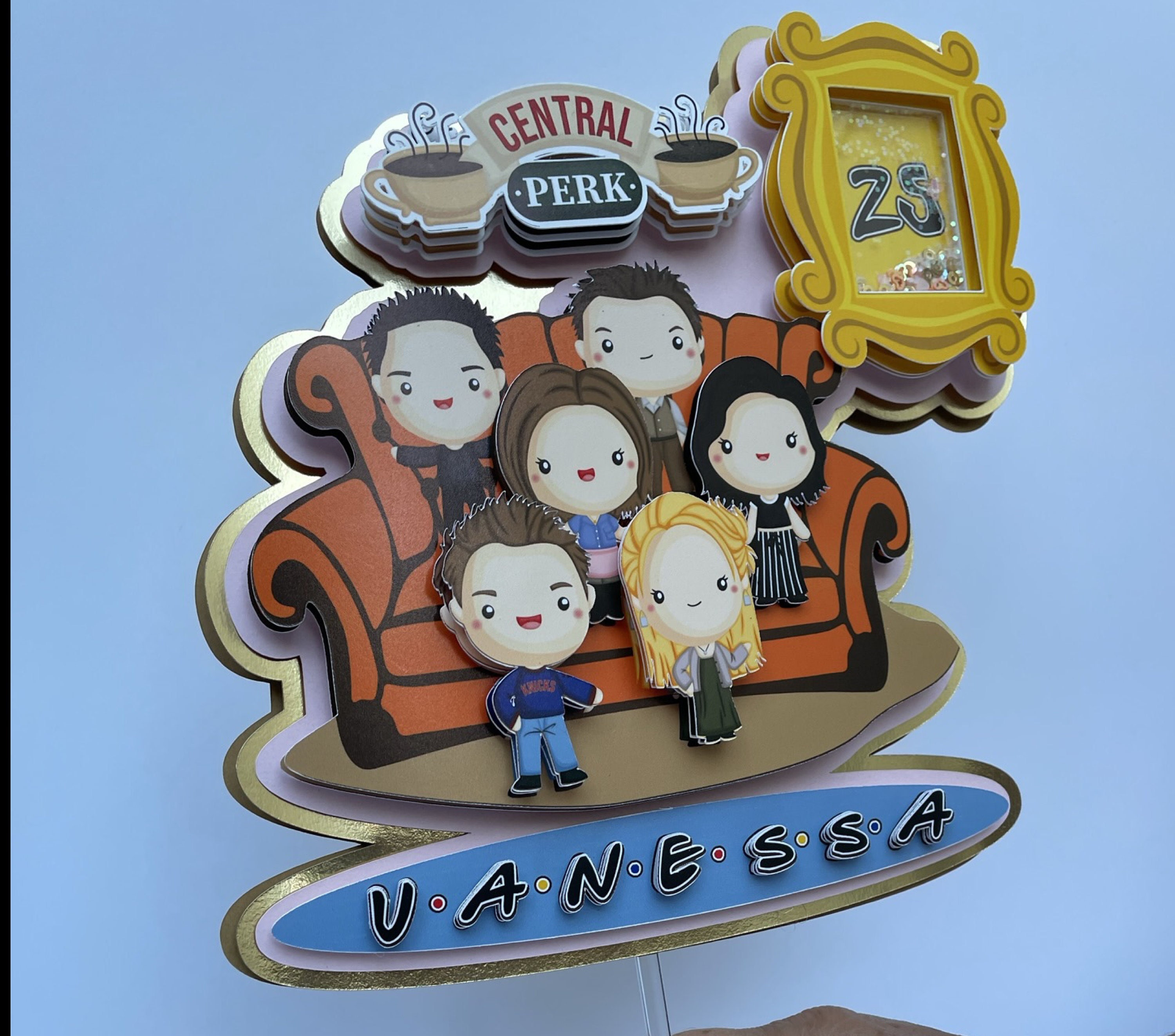Friends TV Show Inspired Cake Topper, Friends Themed Birthday Party ...
