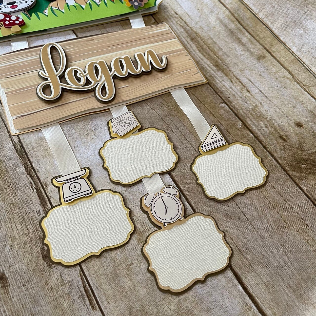 Cute Animals BIRTH ANNOUNCEMENT SIGN, Welcome Baby Sign, Personalized ...