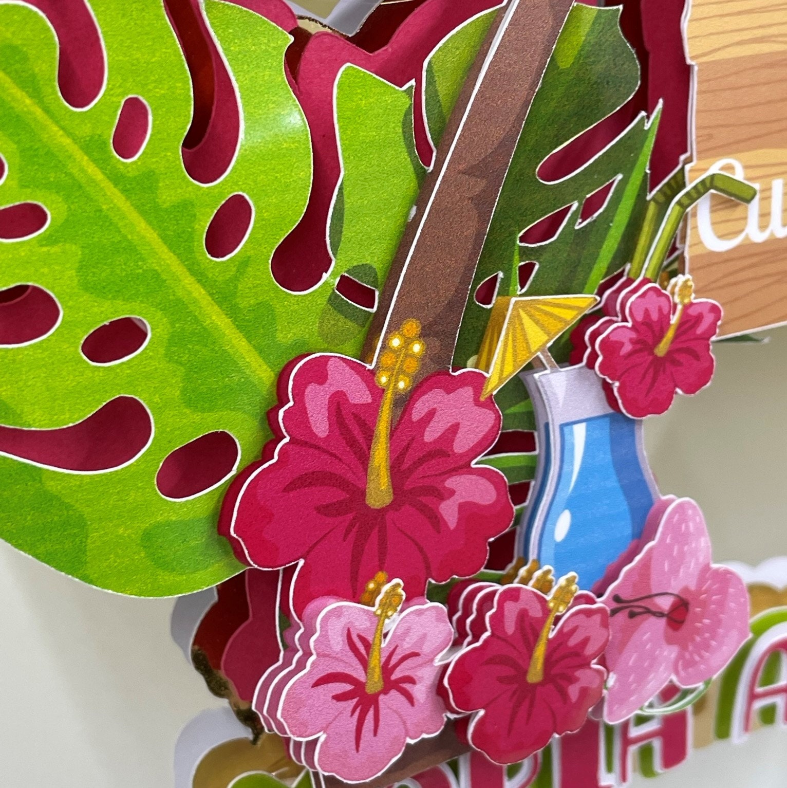 Hawaiian Theme Cake Topper, Hawaiian Birthday Party, Hawaiian Party ...