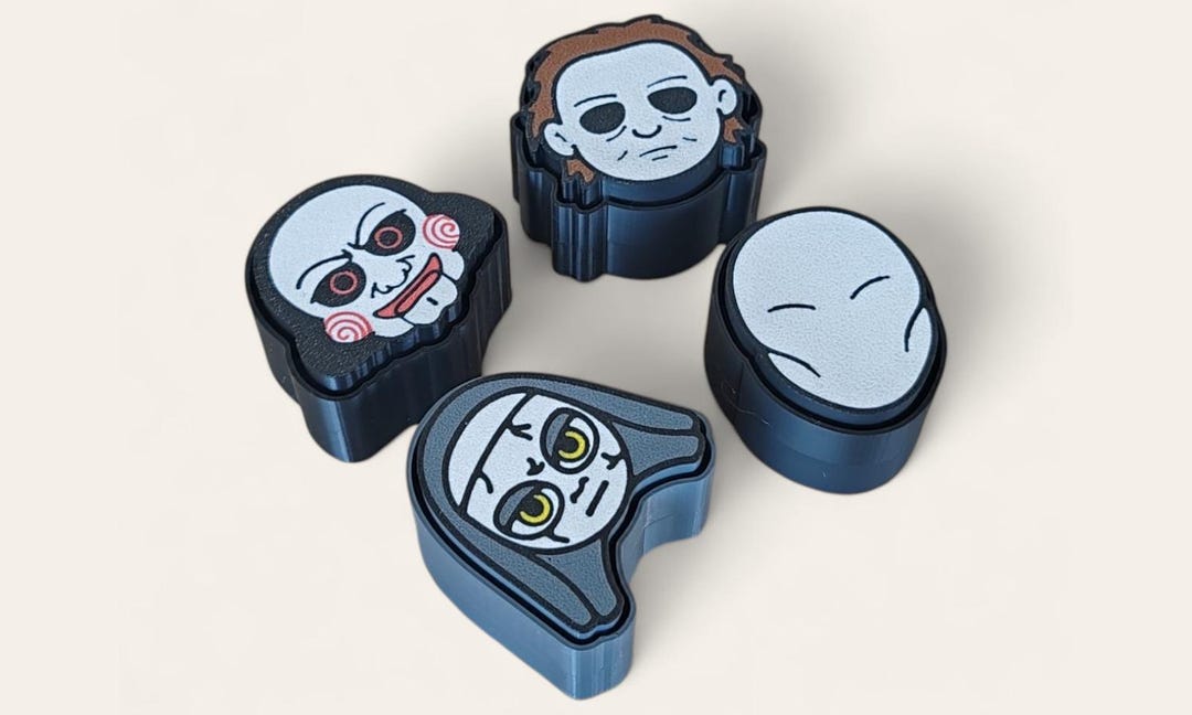 Halloween Horror Keychain Fidget Clicker Pack 3 – 3D Printed Spooky ...