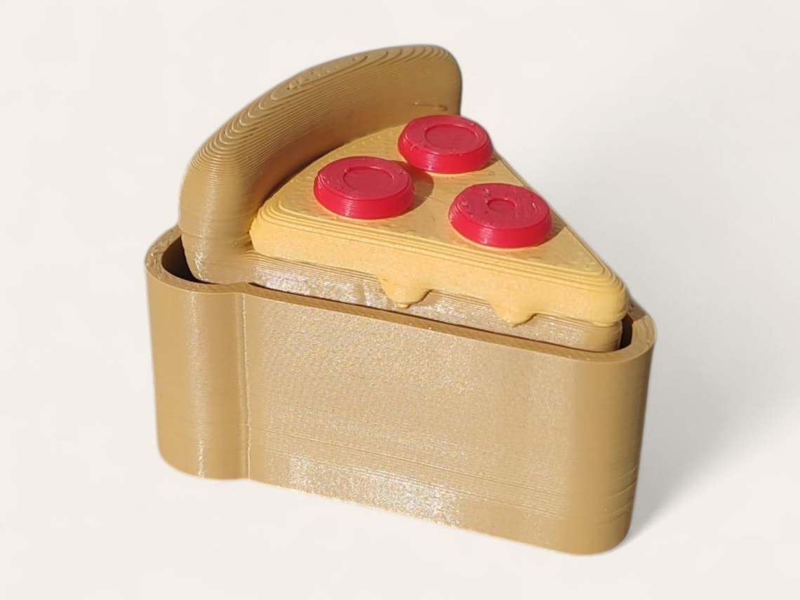 3D Printed Pizza Fidget Keychain Clicker Pack - Etsy