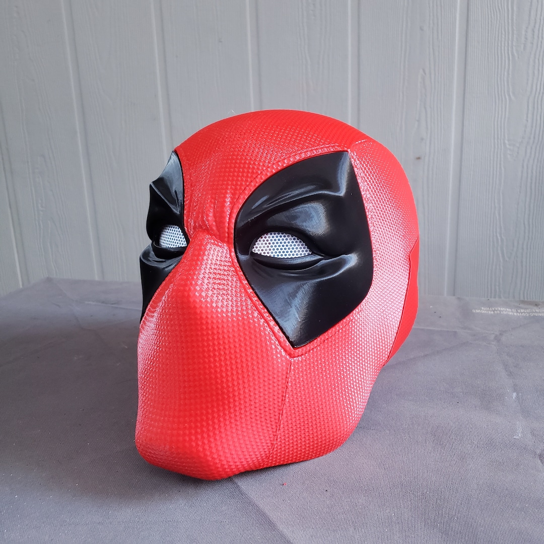 Deadpool Comic Style Inspired Fan Art Helmet 3D Printed Mask Costume ...