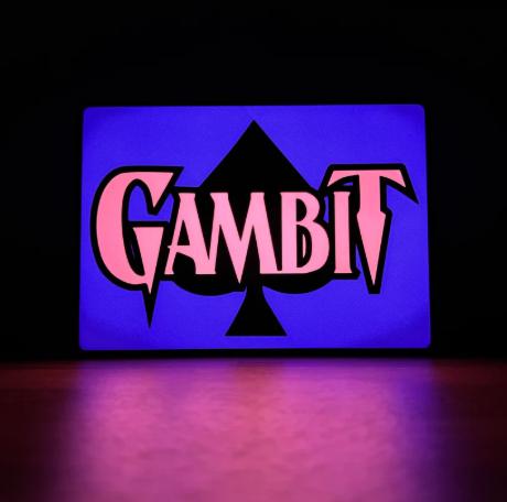 Fan Art Inspired 3D Printed Gamb Card Guy Lightbox - Etsy