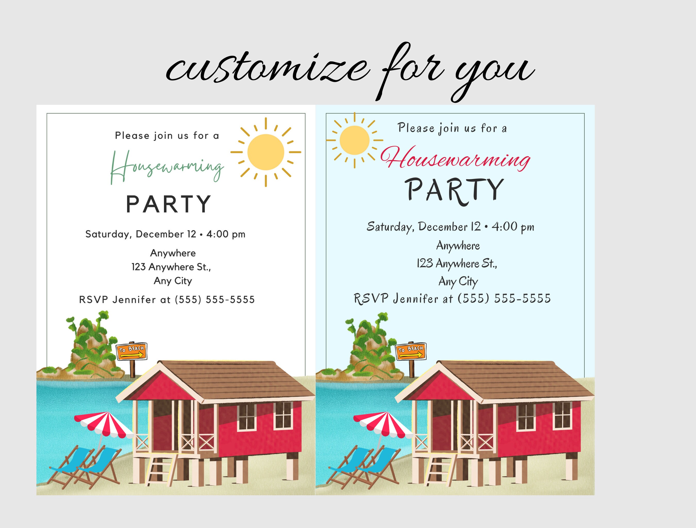 Housewarming Invitation, House Warming Invitation Digital Download ...