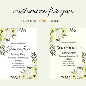 100th Birthday Party Invitation Celebration Invites for - Etsy