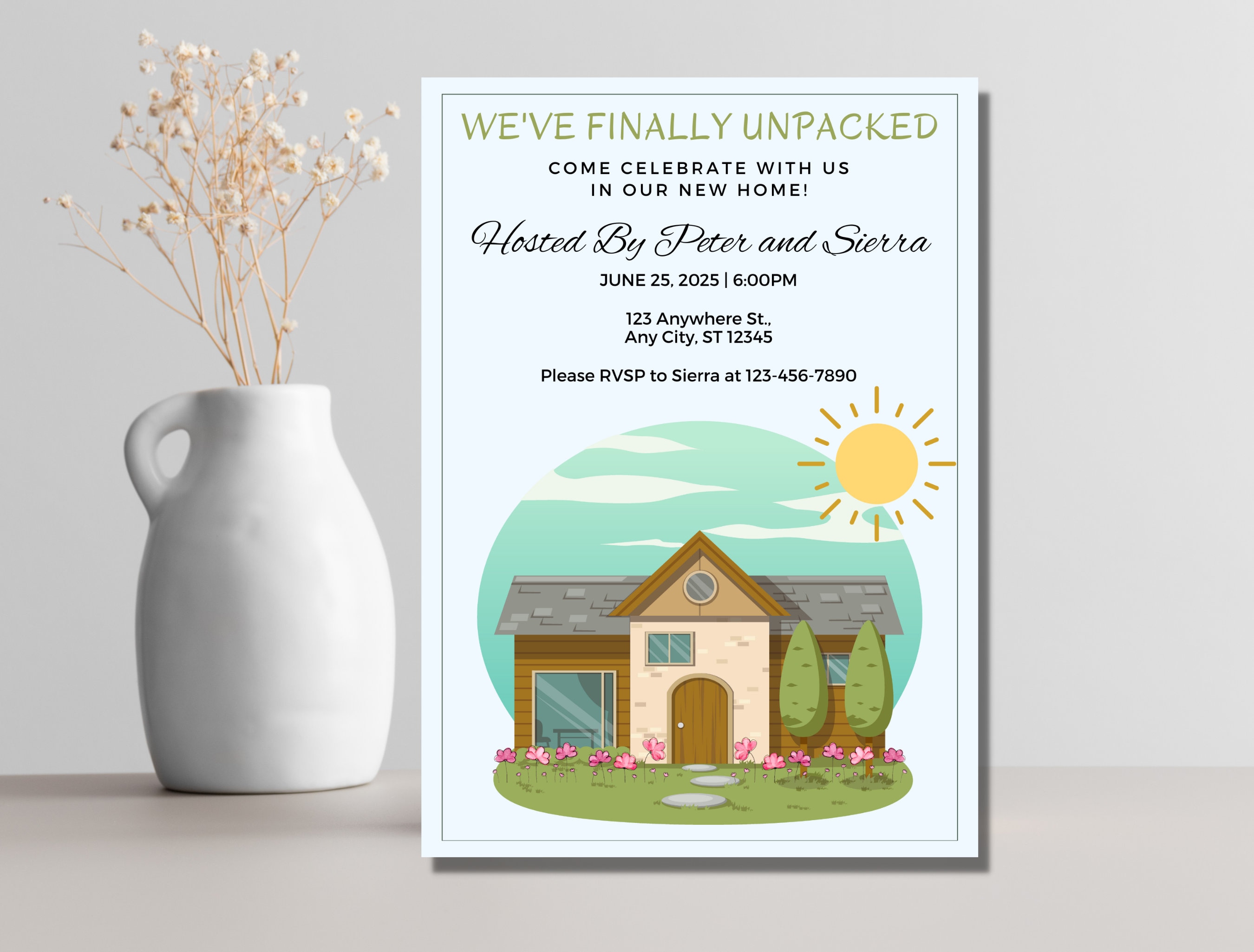 Editable House Warming Invitation, Housewarming Invitation Winter,new ...