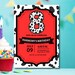 Editable Dalmatian Party Invitation for 8th Birthday, 8 Year Old ...