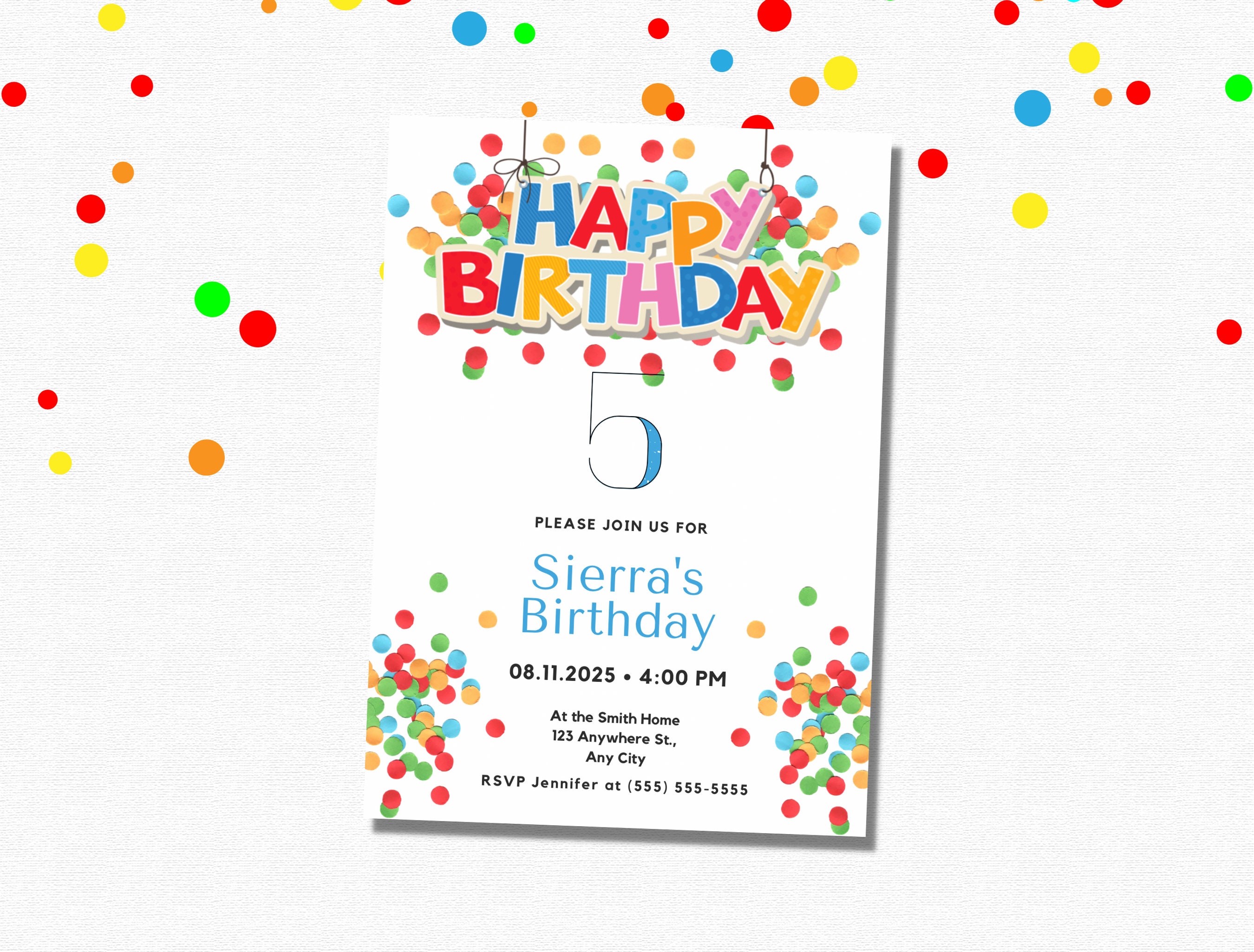 Editable Invitation For 5th Birthday Numbered Invitation Etsy editable-invitation-for-5th-birthday-numbered-invitation-etsy