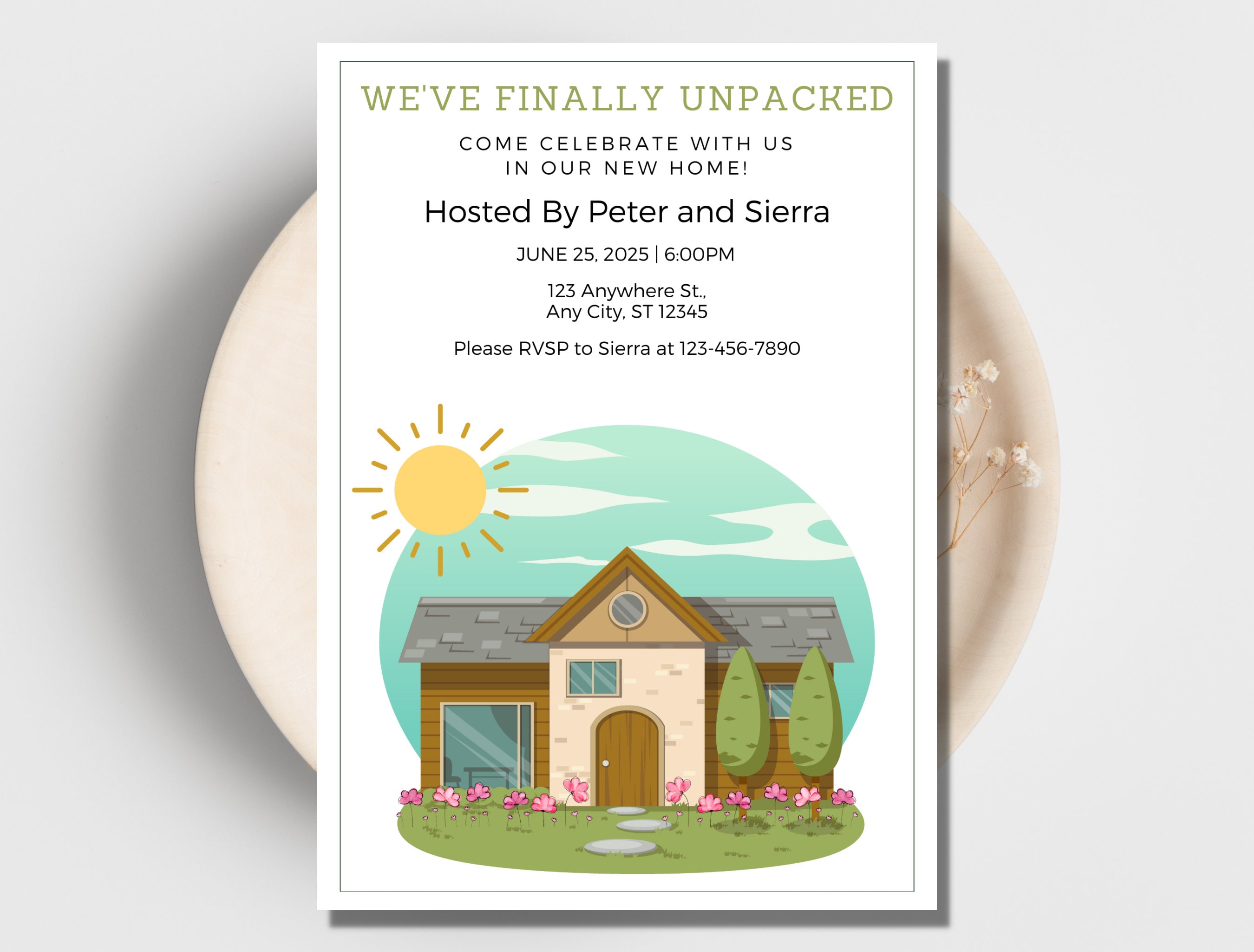 Editable House Warming Invitation, Housewarming Invitation Winter,new ...