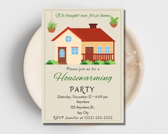 Housewarming Invitation, House Warming Invitation Digital Download ...