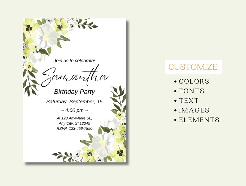 100th Birthday Party Invitation Celebration Invites for - Etsy