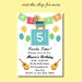 Editable Fiesta Birthday Invitation for 5th Birthday, 5 Year Old ...