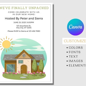 Editable House Warming Invitation, Housewarming Invitation Winter,new ...
