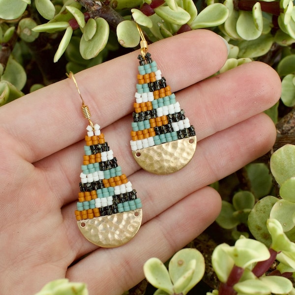 Geometric Earrings - Etsy