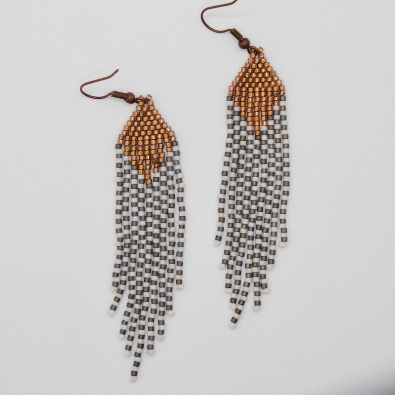 Long Fringe Earrings - Etsy