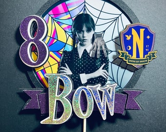 Personalised Wednesday Cake Topper - Etsy UK