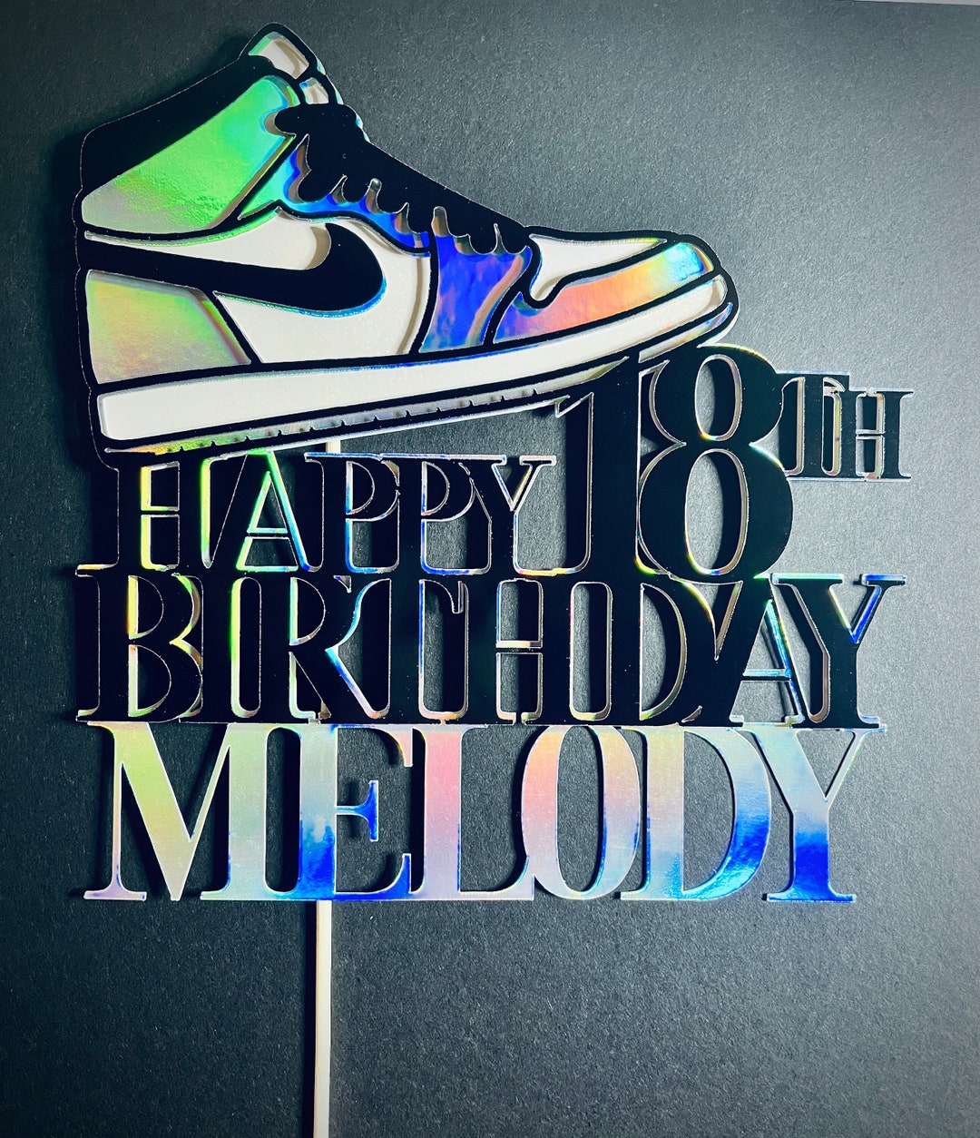 Nike Jordan Trainer Boot Shoe Style Luxury Cake Topper Personalised ...