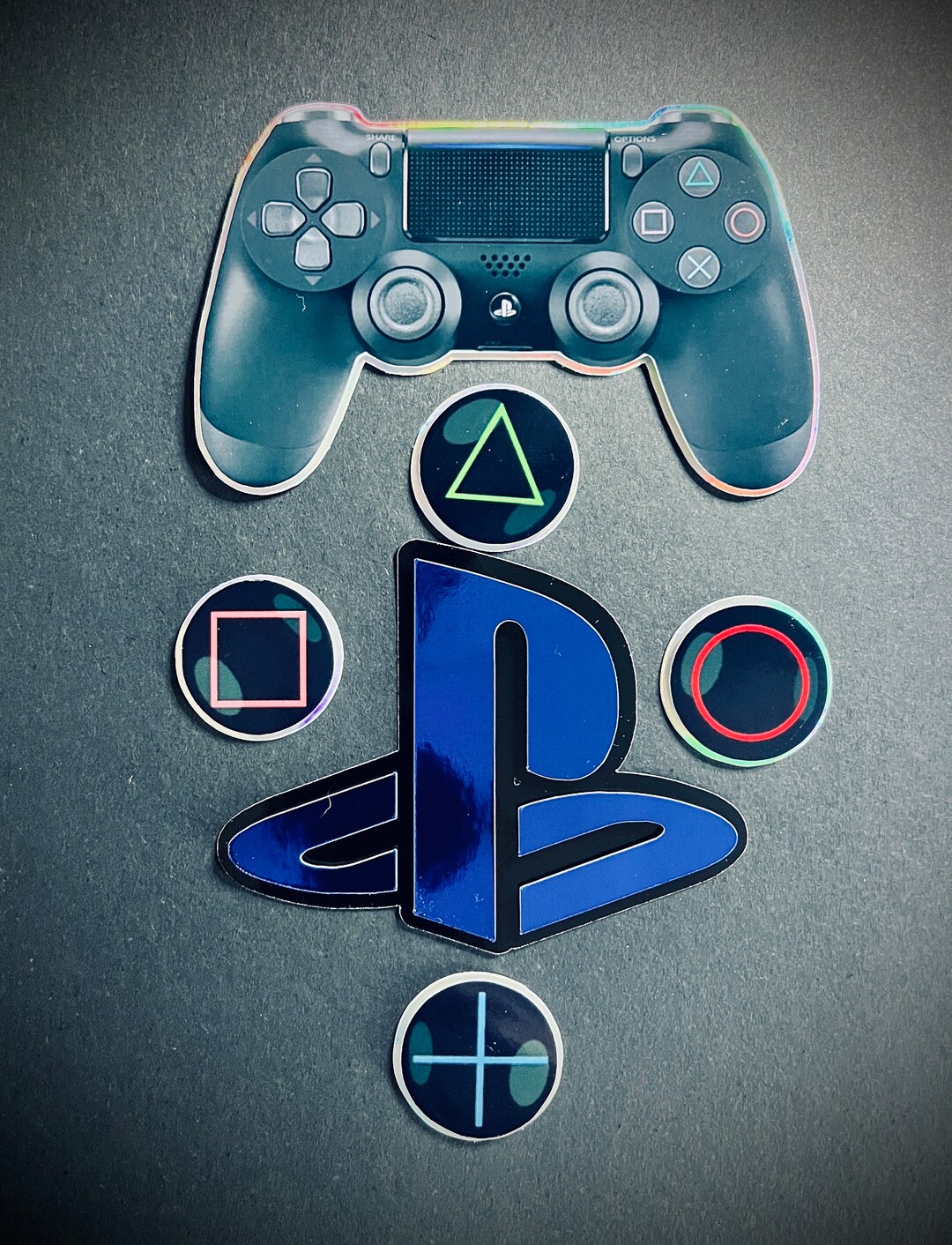 Playstation Luxury Cake Topper Set. Layered Glitter, Mirror ...