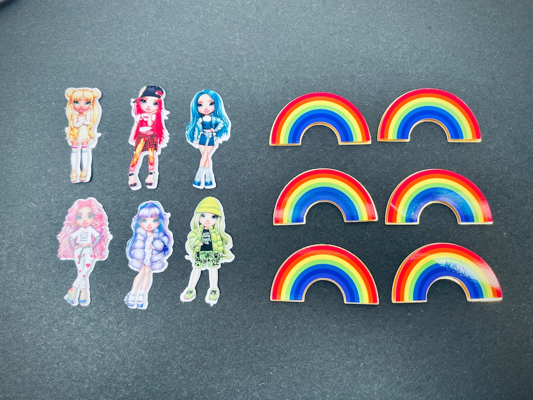 Rainbow High Luxury Cupcake Topper Set Options. Double Layered With ...