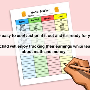 Kids Allowance Tracker | Spending Tracker | Savings Tracker | Kids ...