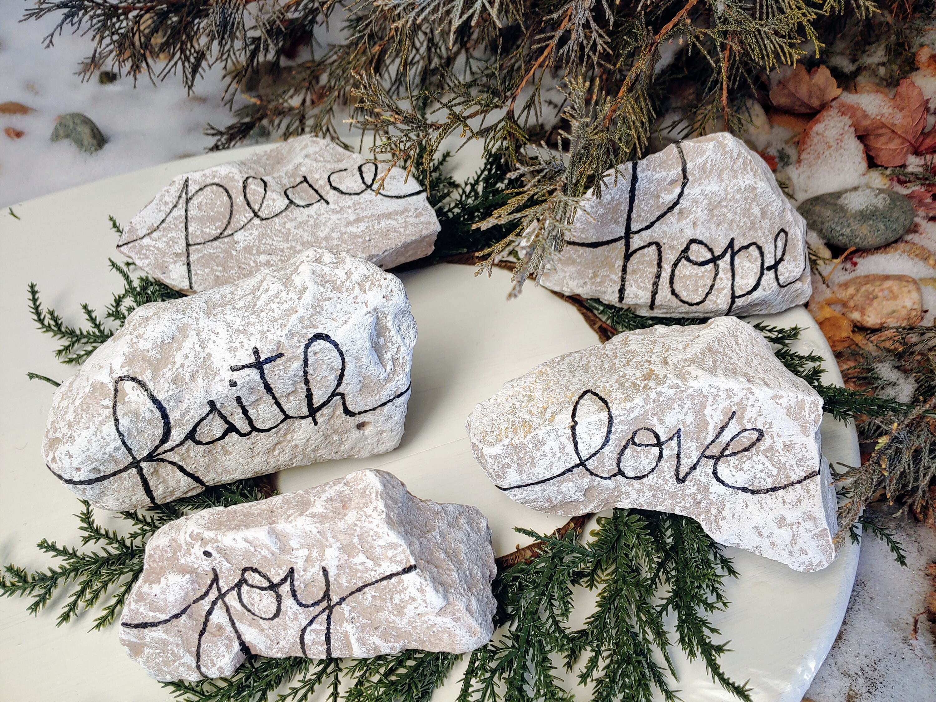 Rustic Scripture Stone Designs 3-4 Inches in Length on - Etsy
