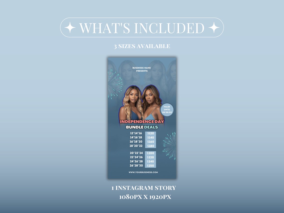 4th of July Bundle Deals Flyer Editable Canva Template Instagram Flyer ...