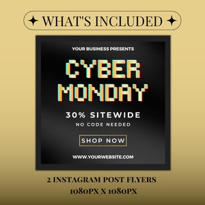 Black Friday Flyer Bundle | Cyber Monday Sale | Black Friday Instagram ...