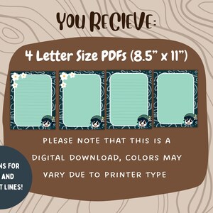 Genshin Impact Venti Printable Stationery, Printable Writing Paper ...