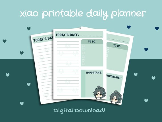 Genshin Impact Xiao Printable Stationery Printable Writing | Etsy
