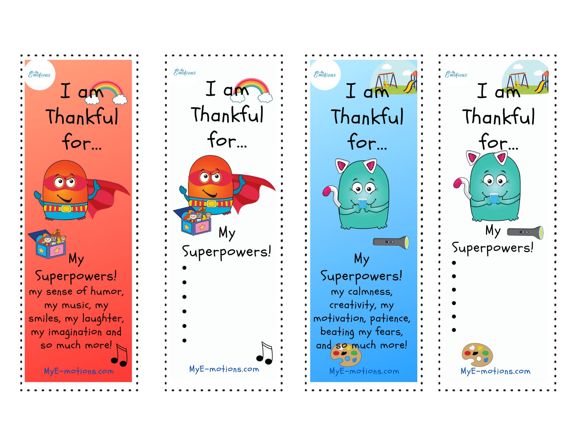 10 Printable Bookmarks i'm Thankful For... SEL for Thanksgiving ...