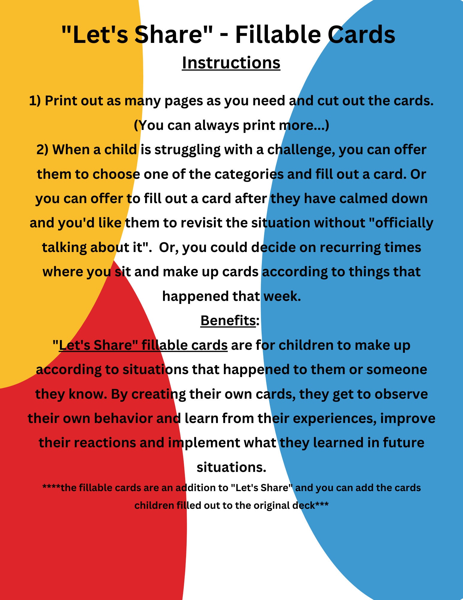 SEL Fillable Cards Social Emotional Learning Activity for Counselors ...