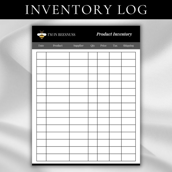 Canva Inventory Sheet - Etsy