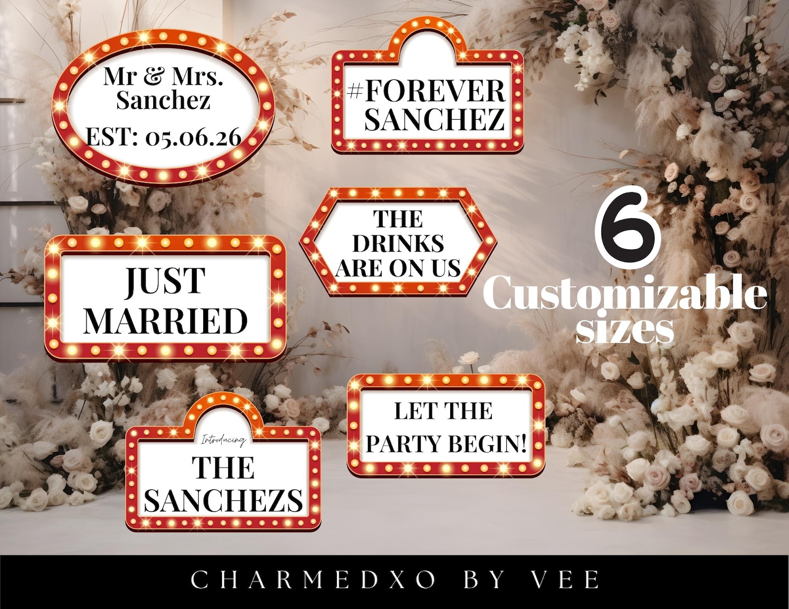 Wedding Bottle Service Sign, Wedding Entrance Marquee Sigh - Editable ...