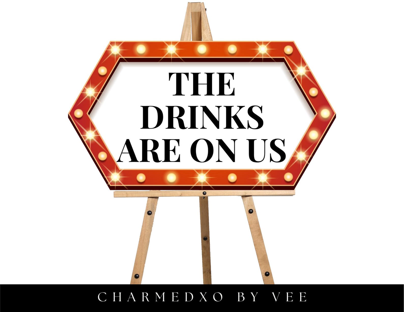 Wedding Bottle Service Sign, Wedding Entrance Marquee Sigh - Editable ...