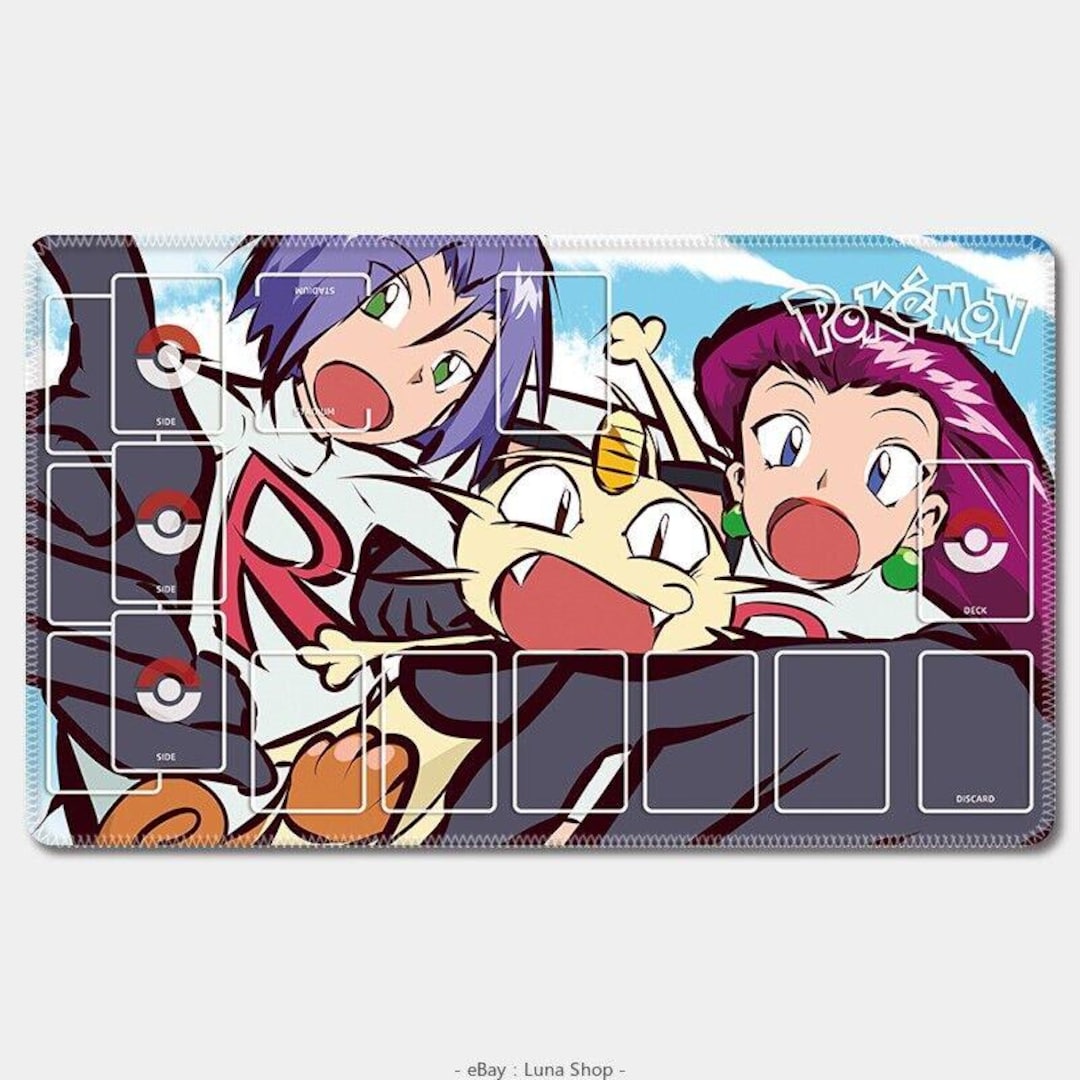Team Rocket Playmat PTCG Trading Card Game Mat Playmat - Etsy