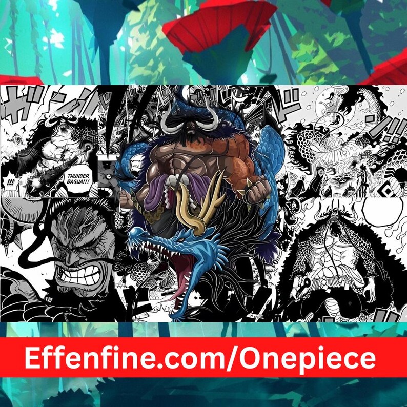 One Piece Kaido Dragon Manga Panels Playmat CCG OPCG TCG Trading Card ...