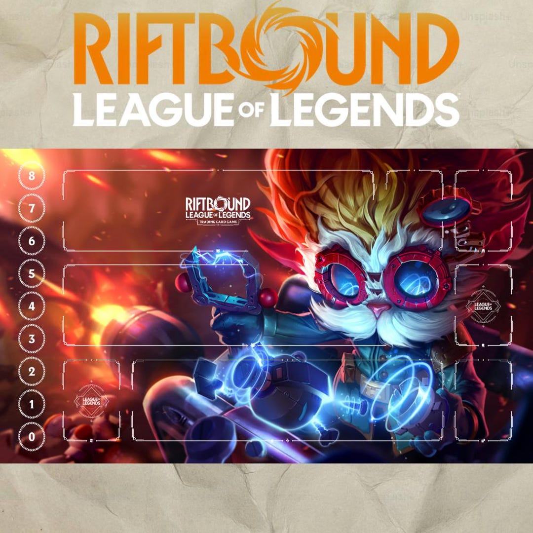 Riftbound Heimerdinger Playmat: League of Legends Trading Card Game (24 ...