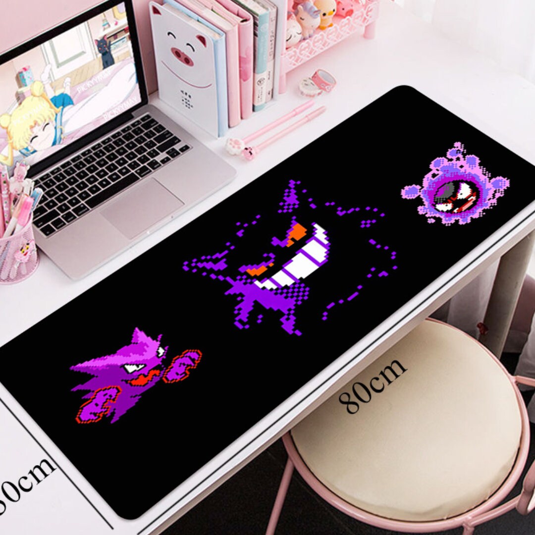 Gengar Evolution Desk Mat , Anime Game Mats, Gaming Mousepad, Official ...