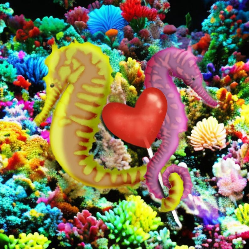 Seahorse - PNG - Sticker Making -sublimate - Etsy