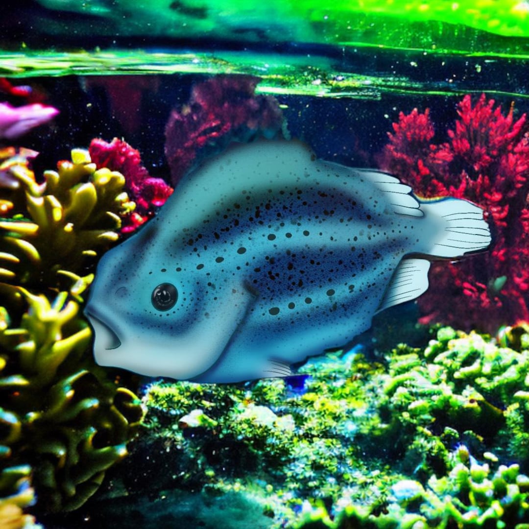 Blue - Fish - Sticker Making - Unique - Sublimation - Etsy