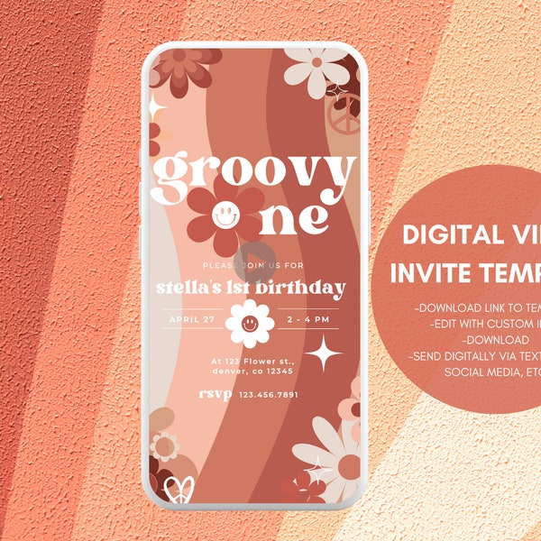 Groovy One Birthday - Etsy